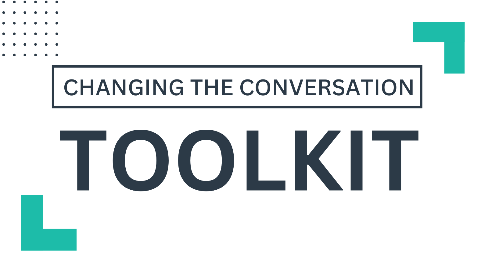 [Toolkit] Changing the Conversation Toolkit - Healthy Aging CORE National